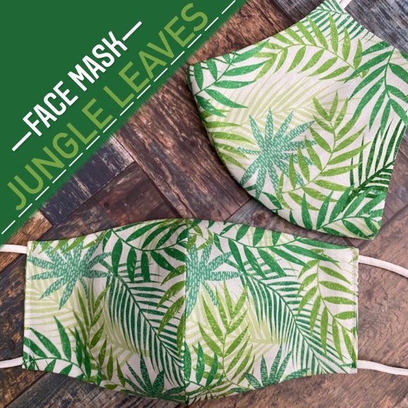 Accessories | Cloth Face Mask Jungle Leaves Adult Small | Poshmark